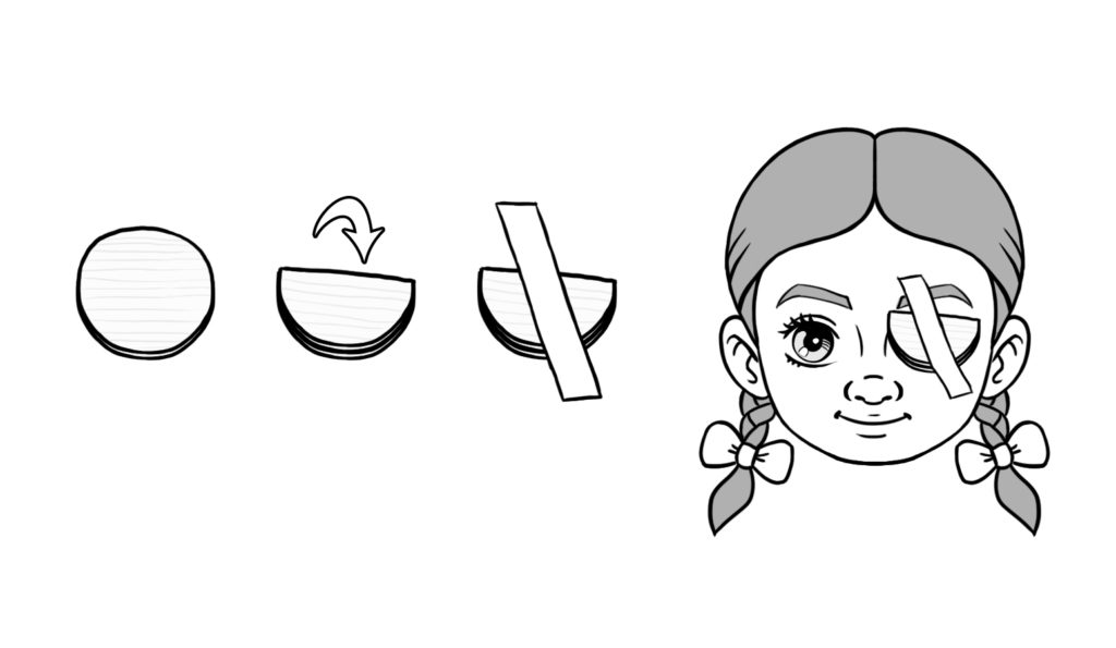 Making Your Own Adhesive Eye Patch - Adelaide Orthoptics