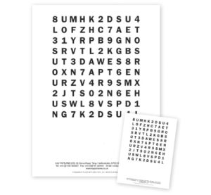 Kay Accommodative Rock Cards - Pack of 5 - Adelaide Orthoptics