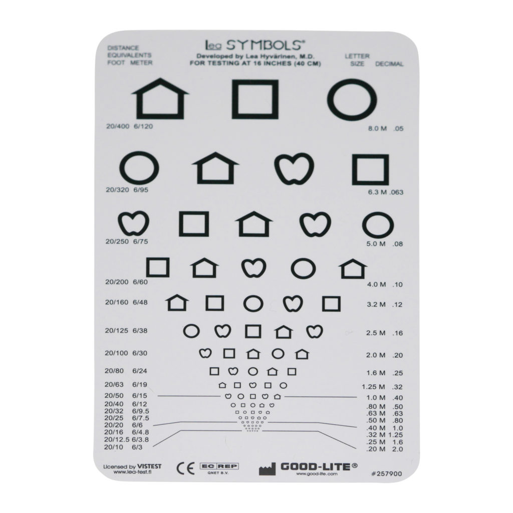 Near Vision Test Cards - Adelaide Orthoptics