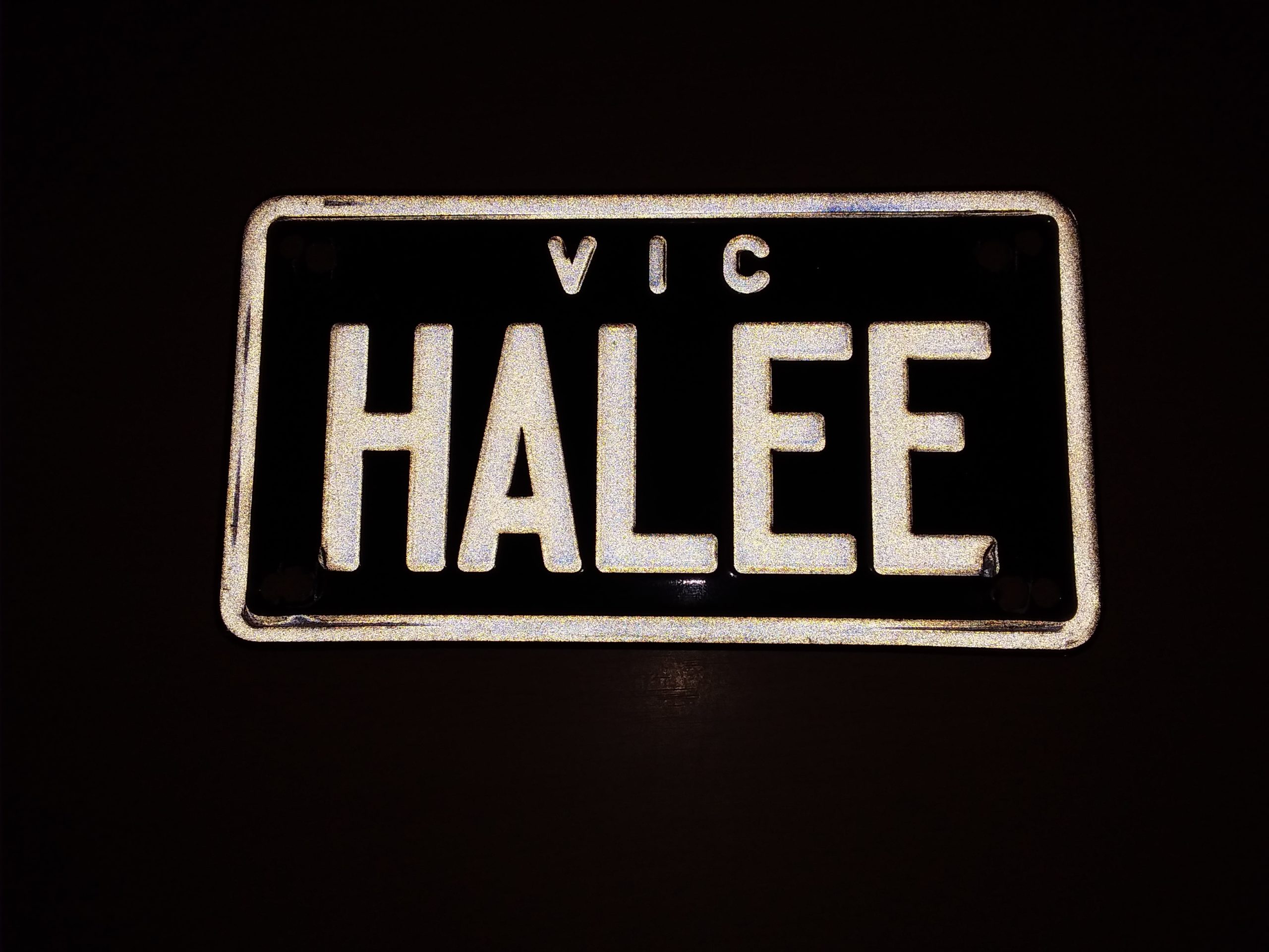 For Sale, VIC Motorcycle Number Plate HALEE – Mustang Owners Club ...