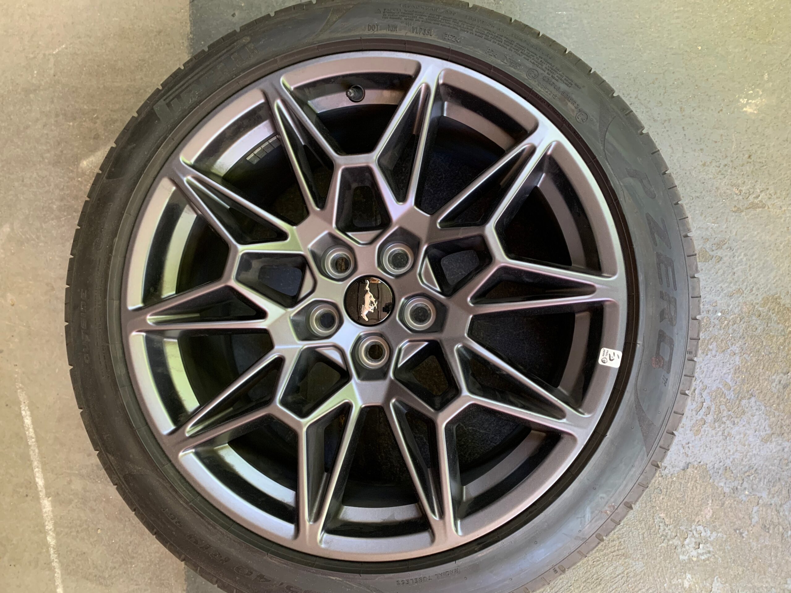4 near new genuine Mustang GT 19″ Wheels and Pirelli’s – Mustang Owners ...